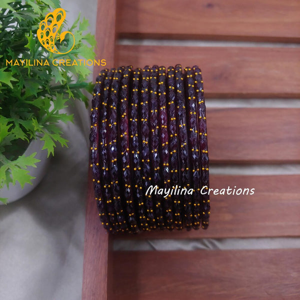 Raindrop Glass Bangles – Mayilina Creations